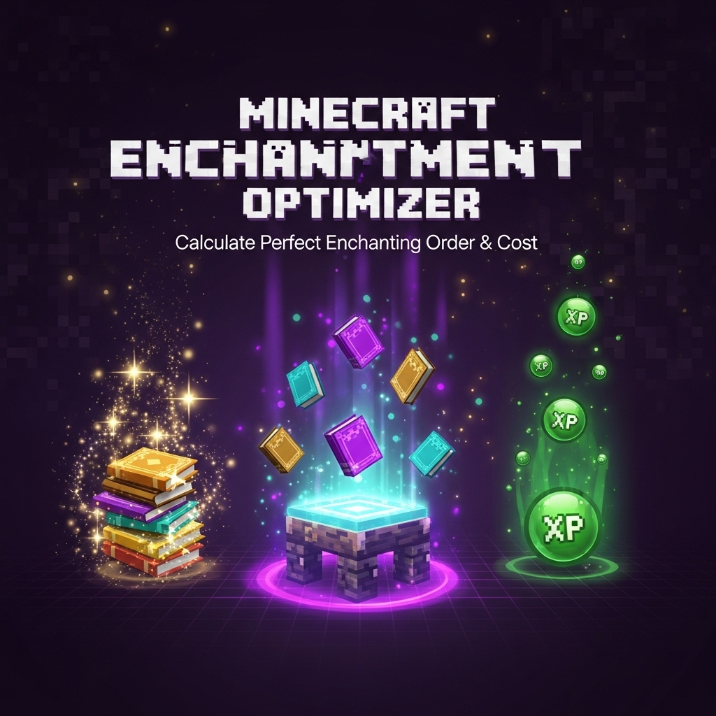 Minecraft XP Cost Optimizer - Plan Your Enchanting Strategy 2025